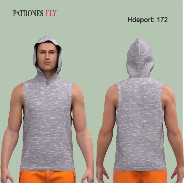 MOLDE BVD CON CAPUCHA HOMBRE 172 – PatronesEly